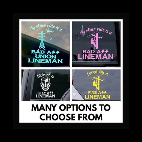 Line Wife Sticker Line Babe Sticker Badass Line Wife Lineman Sticker