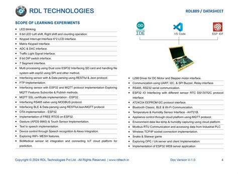 Lcd Iot Discovery Kit Model Namenumber Rdl889 At ₹ 9999piece In Mangalore