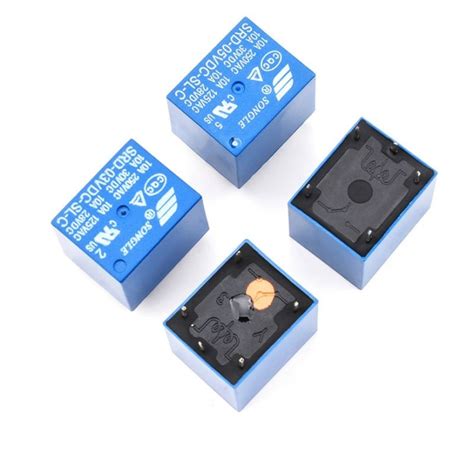 5db Relék Srd 05vdc Sl C Srd 12vdc Sl C Srd 24vdc Sl C 5 Pin Dc 3v 5v 6v 9v 12v 24v 48v 10a