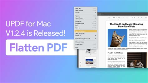 Updf For Mac Released V124 Featuring Flatten Pdf Feature Updf