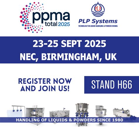 Plp Systems At Ppma Total Show 2025 Stand H66