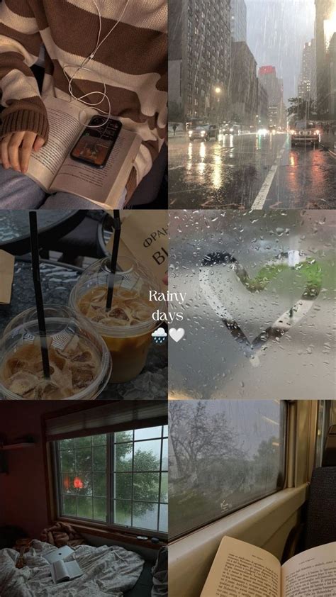 Rainy Days 🌧️🤍 Rainy Day Aesthetic Phone Wallpaper Rain Wallpapers