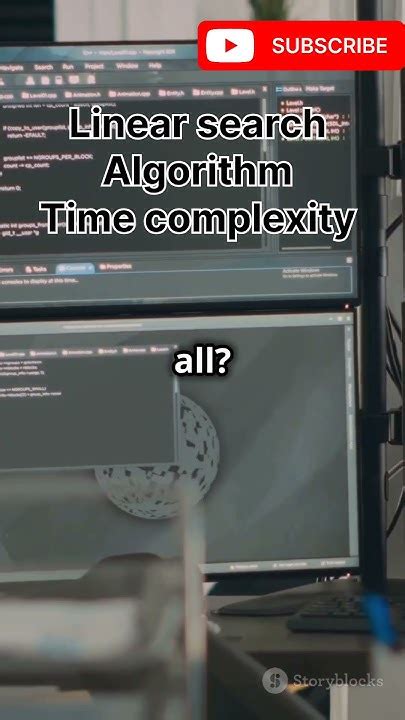 Time complexity of the algorithm linear search | What is the time ...