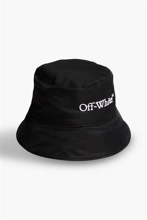 Off White™ Embroidered Bucket Hat The Outnet