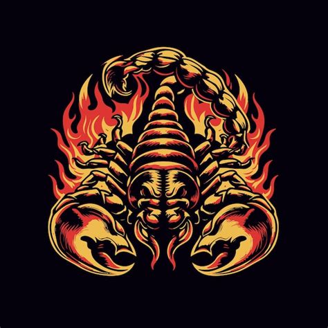 Scorpio Flame Iphone Wallpaper