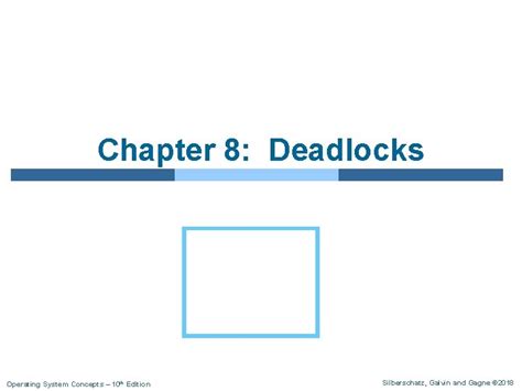 Chapter 8 Deadlocks Operating System Concepts 10 Th