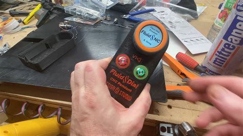 Case For Fluid Dial Cnc Pendant For Fluidnc Based On M5 Stack Dial With Printable Logos