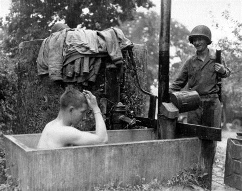 How Do Soldiers In World War 2 Bathe