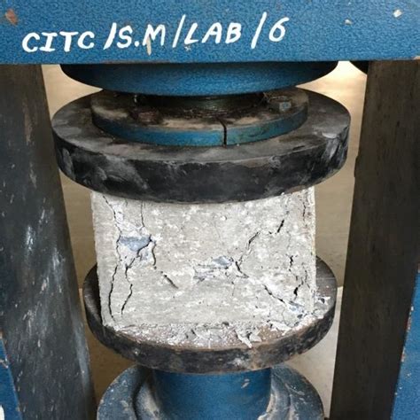 Failure Of Cube Specimen In Compressive Strength Download Scientific Diagram