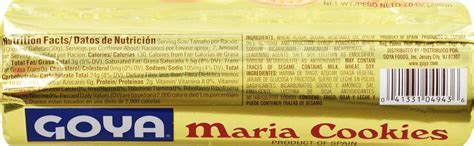 Goya Foods Maria Cookies 7oz Pack Of 16 Original Spanish Snack