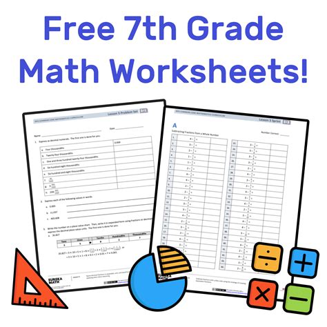 Free Seventh Grade Math Worksheet Free Download Free Seventh Grade