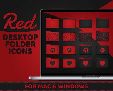 Red Folder Icon Sets