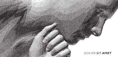 턱 밑에 주먹을 쥔 남자 추상적 디지털 인간의 머리 생각할 시간입니다 비즈니스 프리젠 테이션 전단지 또는 포스터를위한 미니멀 한 디자인 3d 벡터 그림입니다 추상적인에 대한