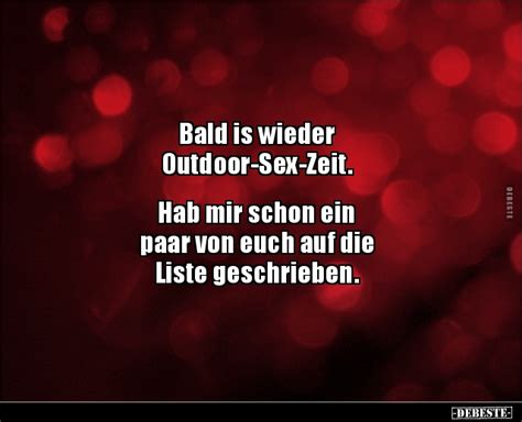 Bald Is Wieder Outdoor Sex Zeit Hab Mir Schon Ein Paar Von Euch DEBESTE De