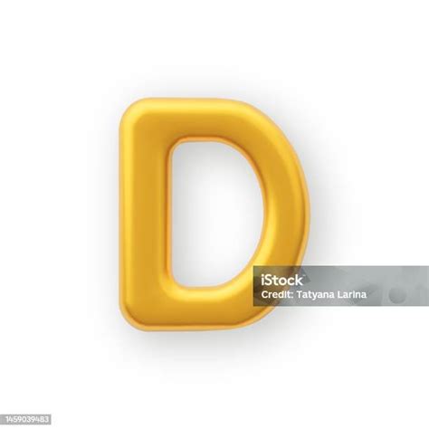 흰색 배경에 3d 골드 대문자 D 0명에 대한 스톡 벡터 아트 및 기타 이미지 0명 3차원 형태 그림자 Istock