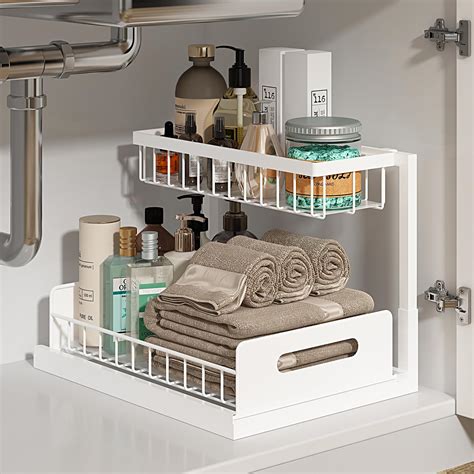Amazon.com: AORESAC Under Sink Organizer, Metal Pull Out Cabinet ...