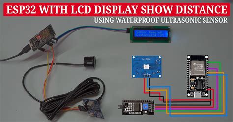 connect esp32 to ultrasonic sensor lcd display eroppa
