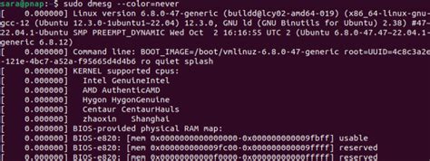 Linux Dmesg Command Syntax Options Examples