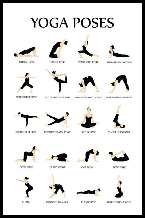 Printable Yoga Poses Chart