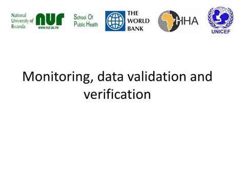 PPT Monitoring Data Validation And Verification PowerPoint Presentation ID 1633195