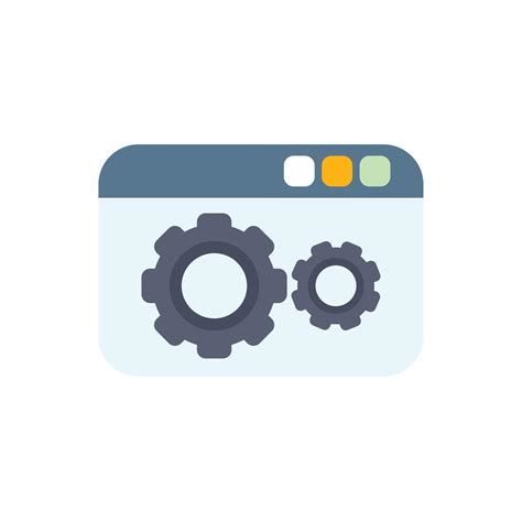 Web Browser Window Displaying Working Gears Optimization Concept 51573804 Vector Art At Vecteezy