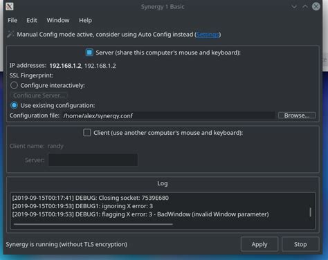 make your forward back mouse buttons work with synergy