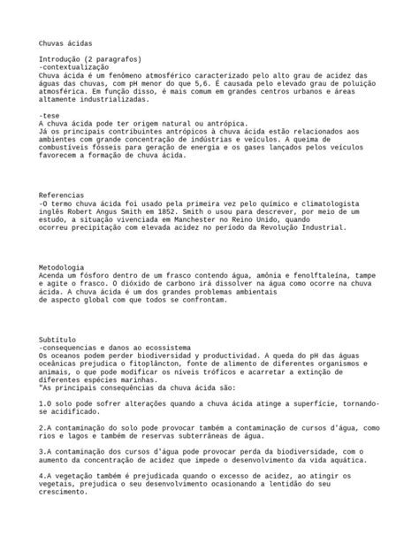 Chuvas Acidas Pdf