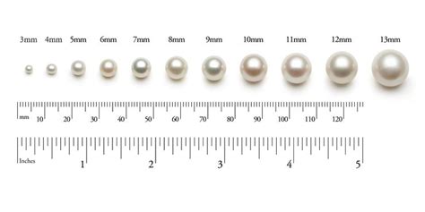 Pearl Size Chart