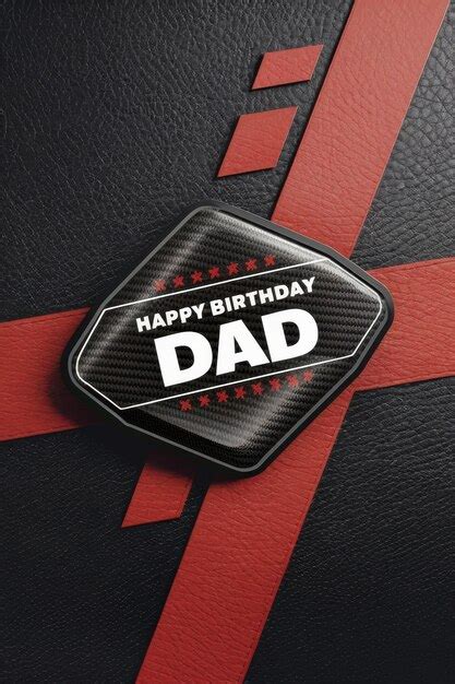 Premium Photo Happy Birthday Dad Fathers Day Card