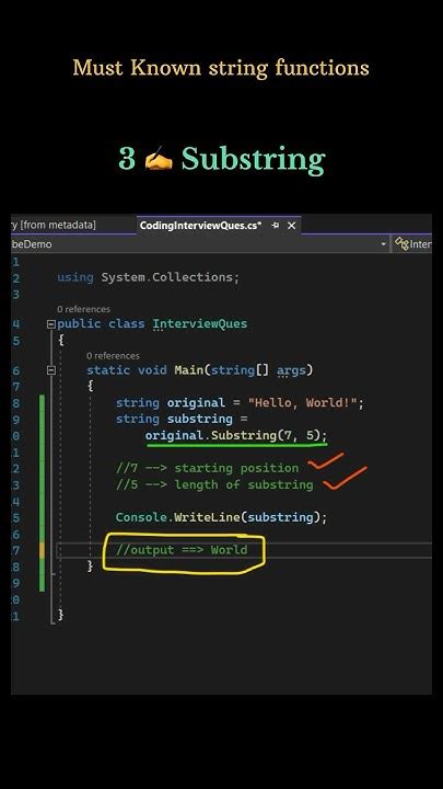 These 10 String Functions You Must Know As A Software Engineer Shorts