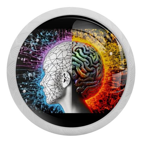 Maths Engineering Pattern 4pcs Cabinet Knobs Pulls Fluorescent Drawer