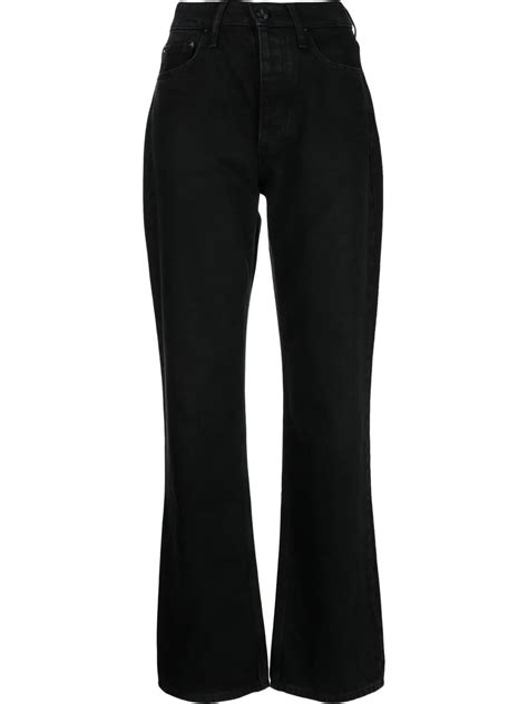 Rag And Bone High Rise Bootcut Jeans Black Farfetch