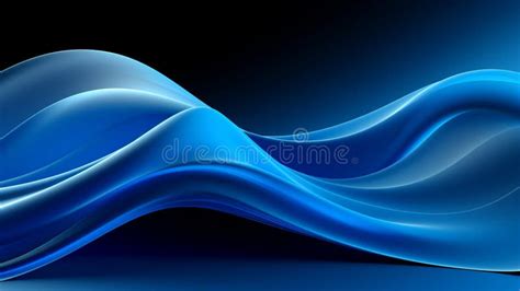 Abstract Blue Soft And White Center Light And Darker Vignette Border Dynamic Shapes Composition
