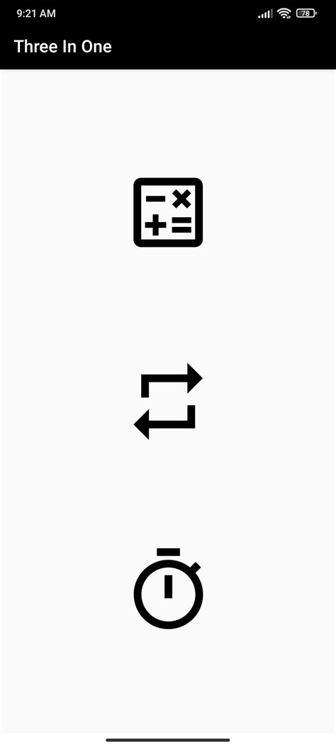 Github Bbor98three In One Calculator Unit Converter And Timer In One App Written In Kotlin