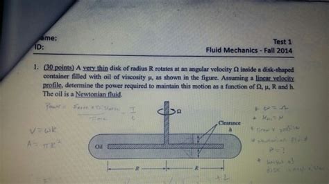 Solved A Very Thin Disk Of Radius R Routes At An Angular Chegg