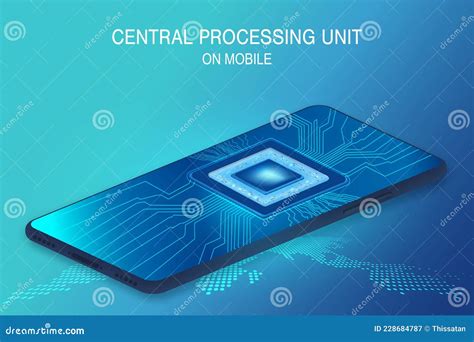 Digital Processor Cpu Vector Logo Template For Corporate Identity