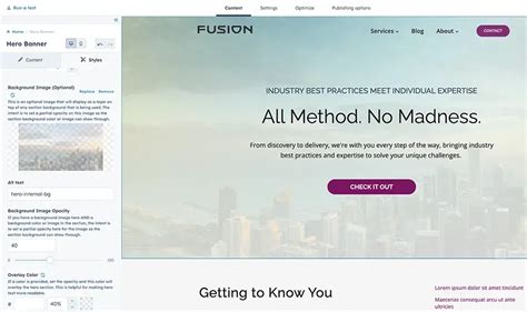 Fusion Hero Banner Module