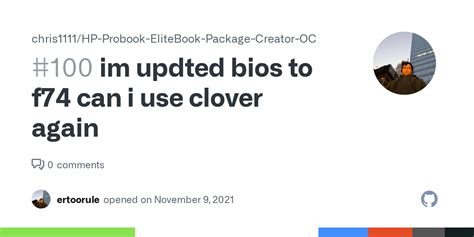 Im Updted Bios To F Can I Use Clover Again Issue Chris