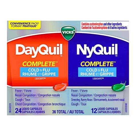 Vicks Dayquil Nyquil Complete Cold And Flu Box 36 Pcs Safe Care Store