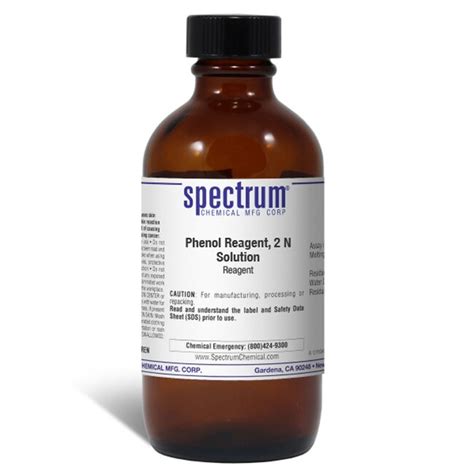 Phenol Reagent 2 N Solution Reagent Spectrum Chemicalwater And