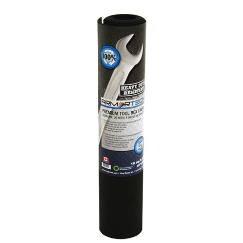 Armortech Tool Box Liner Vinyl Non Adhesive Black In X In AT RONA