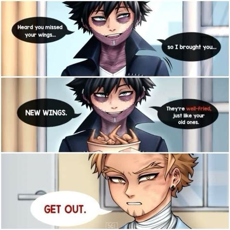 Dabi X Hawks Fanartmha Hawks X Deku