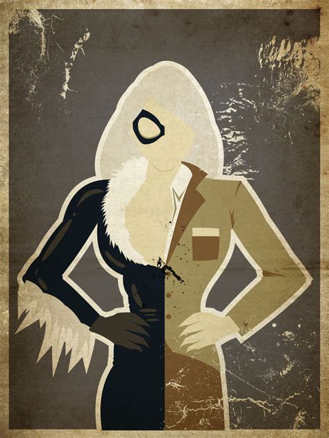 Female Superhero Alter Ego Character Art