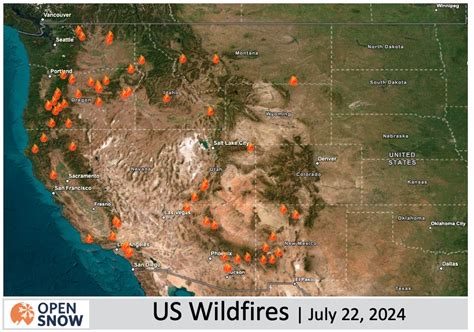 Wildfire Smoke Spreads Across The Us And Canada Opensnow