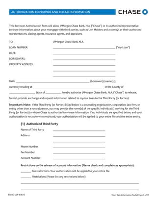 Chase Short Sale Pack Pdf
