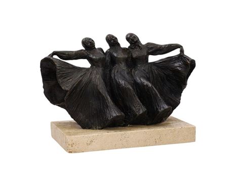 An Ann Froman B 1942 American Bronze Of Three Women In