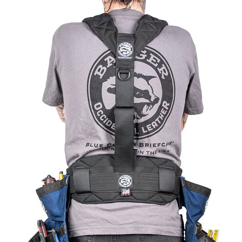 Badger Comfort Suspenders 3 Point Tool Belt Support Badger Tool Belts