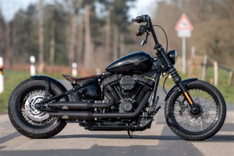 Customized Harley Davidson Street Bob Motorcycles By Thunderbike