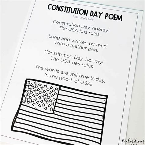 Constitution Day Freebie Mrs Richardsons Class