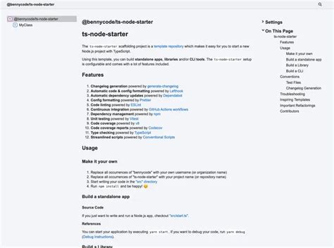 ts node starter by bennycode a undefined template built at lightspeed